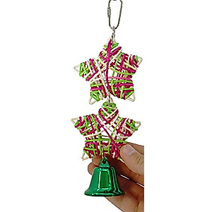 Bonka Bird Toys 960 Christmas Star Parrot cage Toys Parakeet Cockatiel Xmas Conure