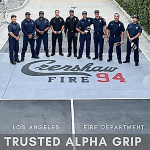 Alpha Grip Non-Slip Paint for Concrete & Asphalt – Non-Skid Coating Ideal for Striping Parking Lots, Playgrounds & Pavements (White, 1 Gallon)