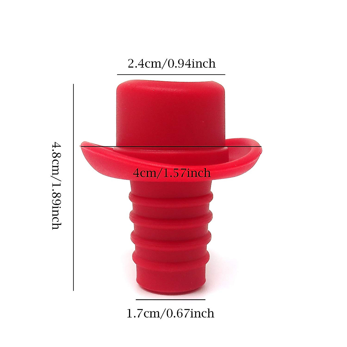 Honbay 3PCS Reusable Silicone Wine Stoppers Wine Bottle Cork Stopper Wine Bottle Caps Beer Sealer Cover for Bottle