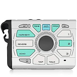 TC-Helicon Perform-VK Ultimate Mic Stand-Mount Vocal Processor for Studio-Quality Sound with Expandable Effects and Keyboard I/O
