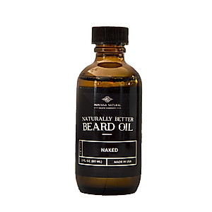 MNSC Naked (Light Lime) Naturally Better Beard Oil & Conditioner - Softens, Smooths, & Strengthens Beard Growth, Hypoallergenic, All-Natural, Plant-Derived, Made in USA