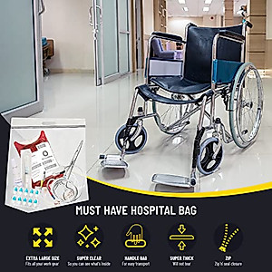 [ 25 BAGS ] JUMBO SIZE Travel Bags - With HANDLES - Heavy Duty Materials - DOUBLE ZIPPER TOP - 8 Gallon Bag Size 22" x 22" - Summer Travel, Picnics, Beach, Pool, Vacation, 25 pound Turkey Brining Bags