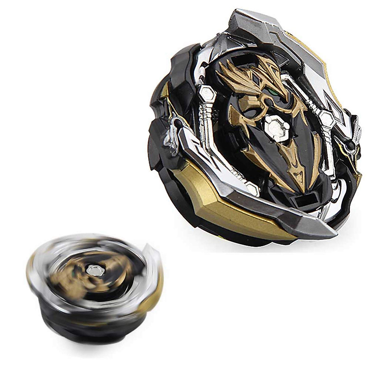 Bey Battle Burst Blade GT B-150 Union Achilles Cn Xt Black Left and Right Launcher Handle Starter Set Gaming Battling Top God Bay LR Bey Launcher Spinning Toys Gift for Boy