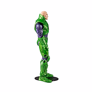 McFarlane Toys DC Multiverse Lex Luthor in Green Power Suit 7" Action Figure with Accessories, Multicolor