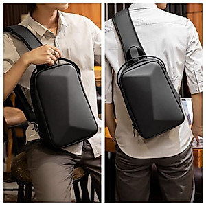 Carrying Case for Oculus Quest 2/Meta Quest Pro, Hard Travel Case for Meta Quest Pro VR Gaming Elite Strap Headset and Oculus Quest 2 Accessories Crossbody Shoulder Chest Backpack