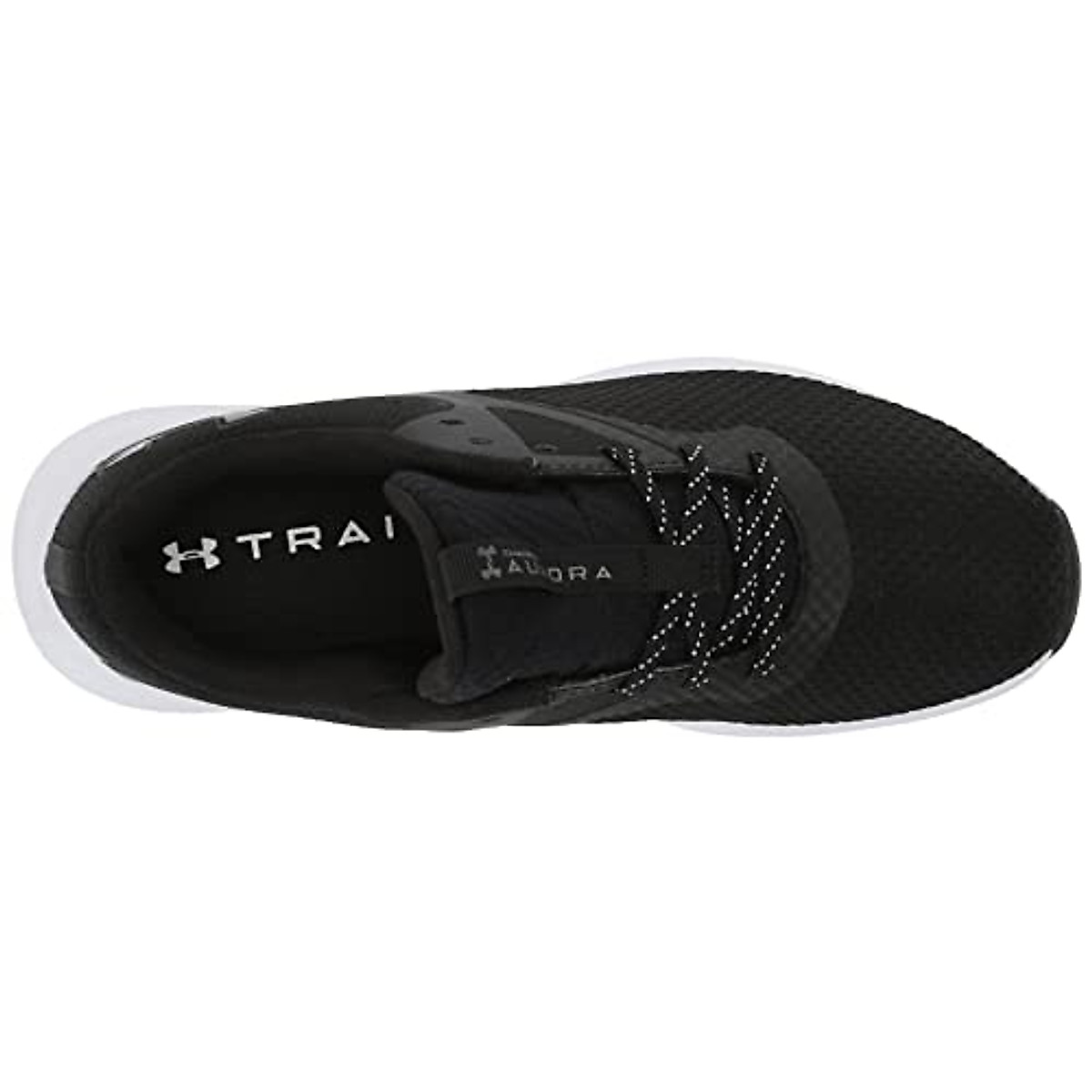 Under Armour Women's Charged Aurora 2 Cross Trainer, Black (001)/Metallic Warm Silver, 7