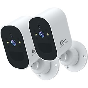 XVIM 2PCS 1080P Security Cameras Wireless Outdoor, 1080P WiFi Indoor Home Security Cameras with PIR Motion Detection, 2.4GHz WiFi, 2-Way Talk, Color Night Vision, Cloud/SD, Waterproof, Alarm Push