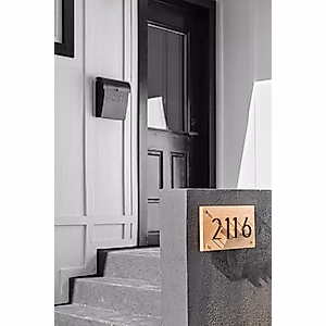 NACH Mailboxes for Outside Wall Mount, 12 x 11.2 x 4.5 inch, Black Mailbox, Waterproof Mailbox with Outdoor Newspaper Holder - The Euro Mailbox