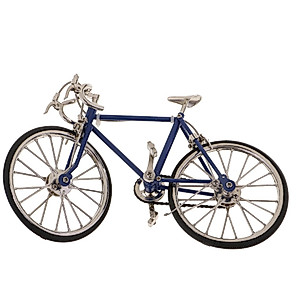 Taotenish 1:10 Scale Racing Bike Model Replica Bicycle Toy Collections Kids Gift - Dark Blue