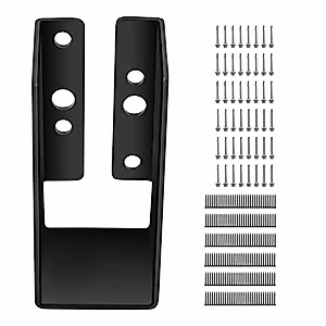VEVOR Concealed Joist Hanger, 2"x4" Outdoor Accent Concealed-Flange, Pack of 24 Concealed Joist Bracket, Q235 Steel Plate Powder-Coated Concealed Face Mount Joist Hanger for 2"x4" Beam Swing, 3.7"