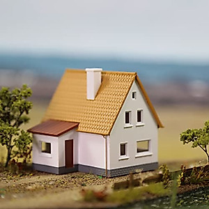 3 Sets N Scale 1:160 Model Village House Assembled Model Architectural Building Layout JZN03