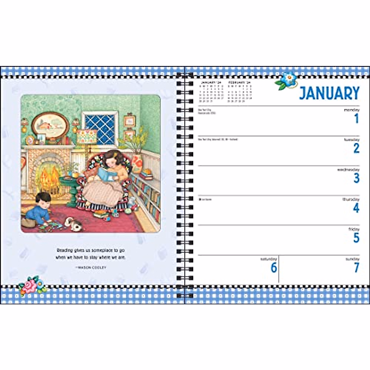 Mary Engelbreit's 12-Month 2024 Monthly/Weekly Planner Calendar: Always Seek Knowledge