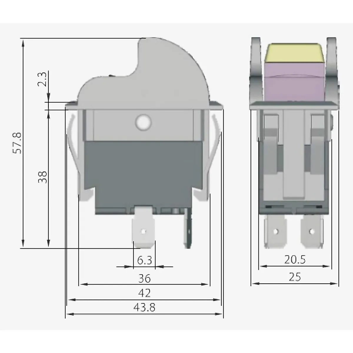 SW7B On-Off Toggle Switch 2 Prong ，Replacment for Delta,Aftermarket Replacment for Ryobi 46023 Delta/Porter Cable 489105-00 438010170141， for Table Saws Drill Press Power Tools Planer Band Saw