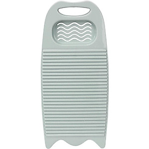 zzhugyin Plastic Washboard for Laundry,Household Hand Washing Board with Soap Holder Portable Hand Washing Clothes Tool Scrubboards Clothes Cleaning Tools for Home School Dormitory (Light Blue)