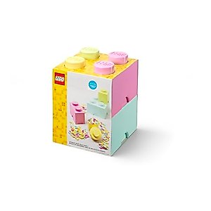 LEGO Storage Brick Multipack L, Stackable Storage Boxes, Set of 4 pcs – Perfect LEGO Organiser, Desk Storage Solution and Room Storage Unit for Kids