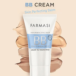 FARMASI Make Up BB Cream Beauty Balm (Light to Medium, 1.7 Fl)