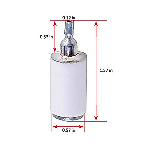 530095646 Fuel Filter Compatible with Weedeater Craftsman Trimmer & Poulan 2050 2150 2375 Chainsaw Blower & Husqvarna 128LD 124 125 128 Series String Trimmer