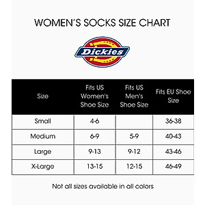 Dickies Women's Dri-Tech Fashion Moisture Control Crew Socks, Available in S-XL (5, 6, 12, Tribal (6 Pairs), Medium