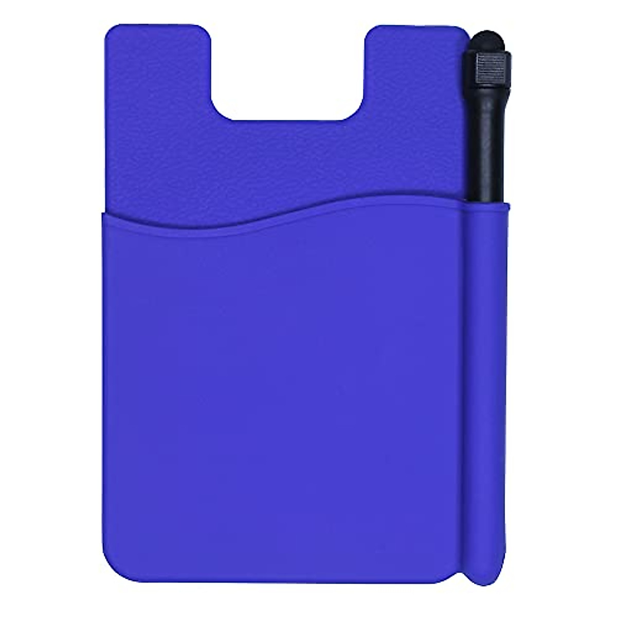 Silicone Phone Wallet with Stylus Pen, Phone Card Holder - Set of 4 (Assorted)