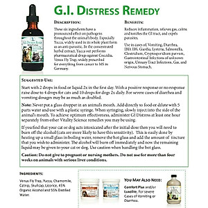 Vitality Science GI Distress for Dogs | Diarrhea, Vomiting and Discomfort | Aids Digestion and Reduces Bloating | Boosts GI Tract