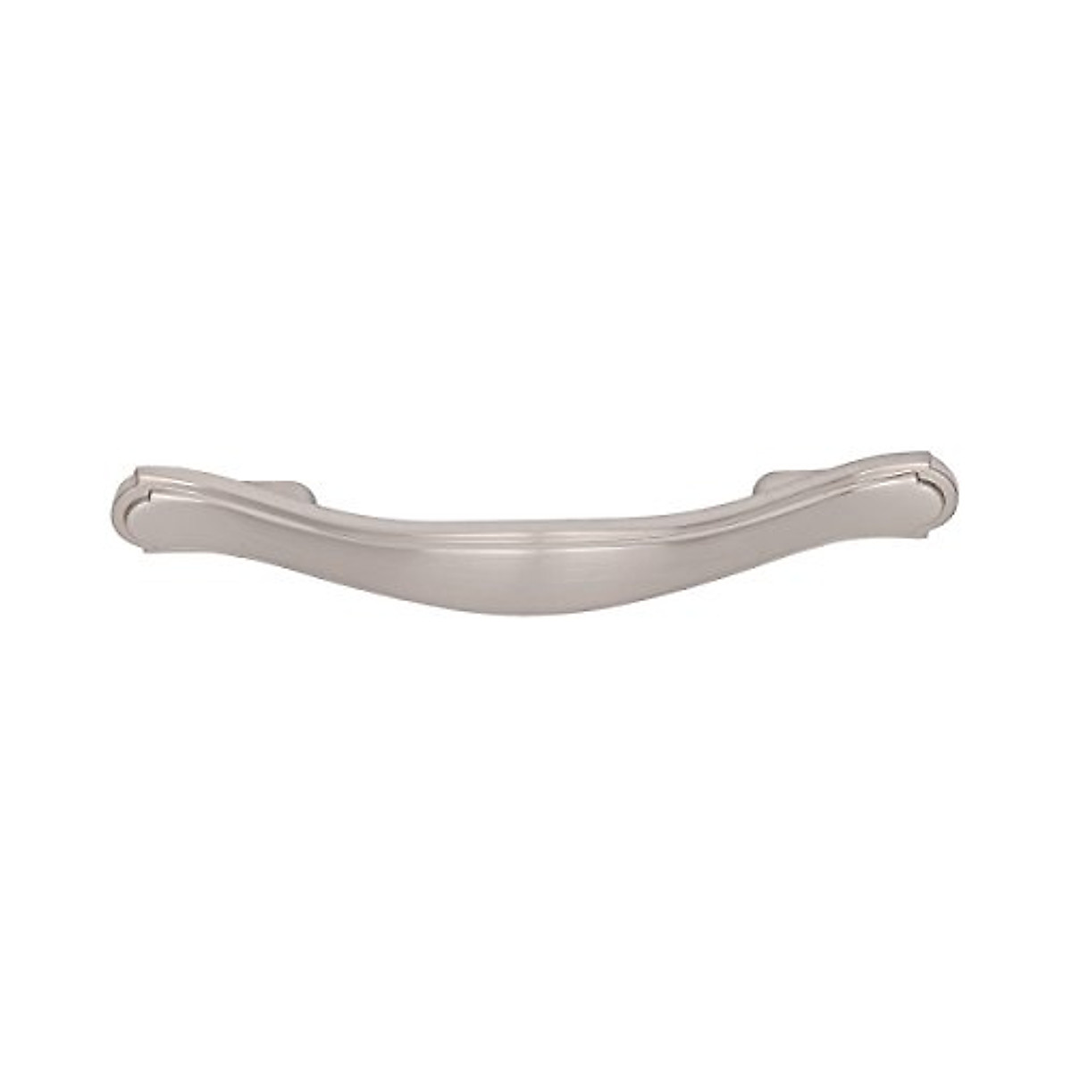 Amazon Basics Traditional Craftsman Cabinet Handle, 5.13-inch Length (3-inch Hole Center), Satin Nickel, 10-Pack