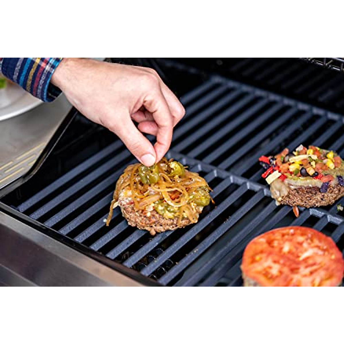 Monument Grills 14633 2-Burner Stainless Steel Liquid Propane Gas Grill with Clear View Lid, LED Controls Mesa 200