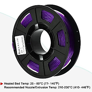 MECCANIXITY 1.75mm Filament TPU Purple 0.25KG Dimensional Accuracy +/- 0.05mm for 3D Printer