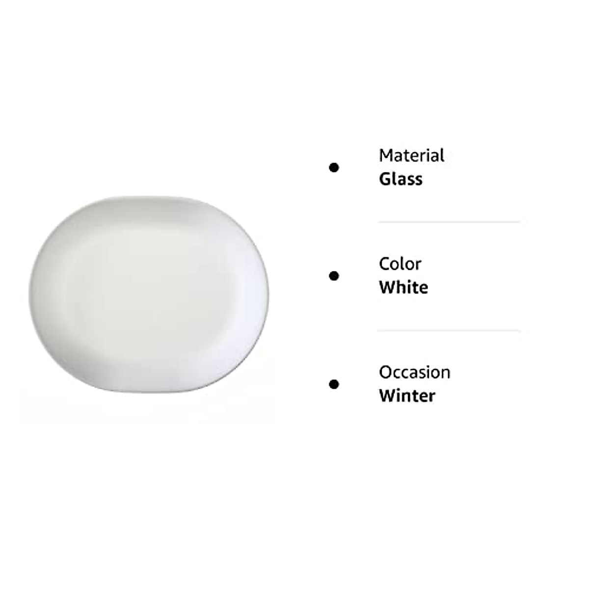 Corelle Livingware Winter Frost White 12-1/4" Serving Platter