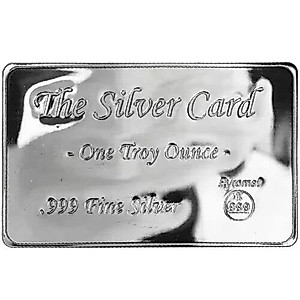 1 Troy oz Pure Silver Bars, Silver oz .999 Pure bar, Precision Minted one Once Silver bar, Mirror Finish Silver Bullion Brilliant Rectangular Coins with Certificates of Authenticity by Pyromet
