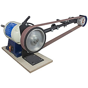 RIKON 2"x72" Knife Belt Sander/Buffer | Excellent for a wide variety of applications including sanding, grinding and making knives with 1 HP Motor and Adjustable Sanding Belt Arm