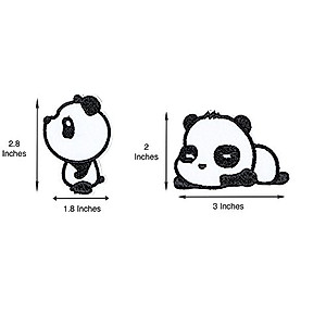 e-youth Women Girls Cute Panda School Backpack with Lunch Box Japanese & Korean Style Canvas Bags (Blue)