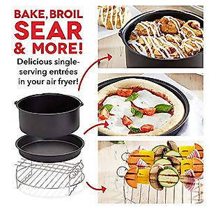 DASH DFAF450UP1 Air Fryer, Deluxe, Accessory Bundle