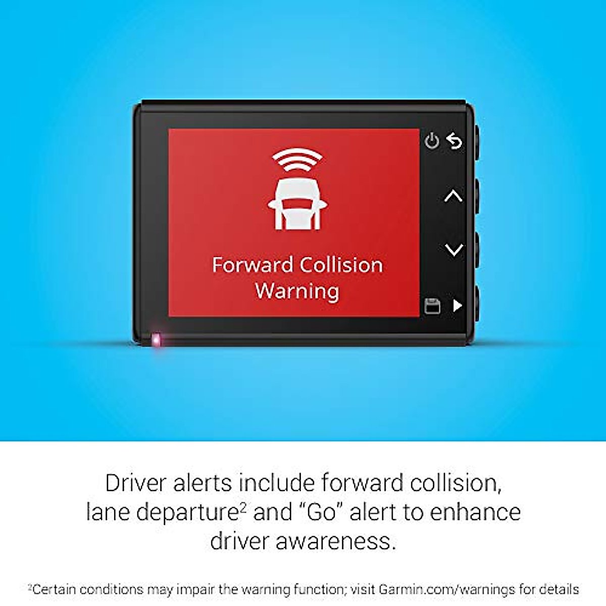 Garmin Dash Cam 56, Wide 140-Degree Field of View In 1440P HD, 2" LCD Screen and Voice Control, Very Compact with Automatic Incident Detection and Recording