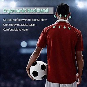 MOCARE Portable Neck Fan, USB Personal Bladelss Fans Rechargeable Cooling Hands Free Lightweight For Outdoor Sports Travel Office Camping (White)