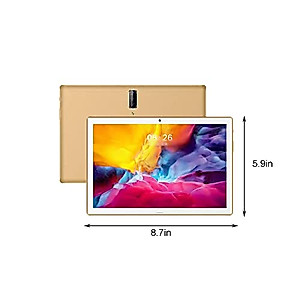 10.1 Inch HD Android Tablet, 8-core IPS Game Tablet PC 5.1 Operating System With WiFi/BT/FM/GPS, 16GB ROM 256GB Expand, Support SIM Communication& Android Voice Call, Dual Cameras