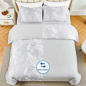 YIYEA Cooling Duvet Cover for Hot Sleepers & Night Sweats - Double Sided Arc-Chill Q-Max>0.5 Cool Summer Duvet Cover Queen Size - Silky Soft, Thin, Breathable, and Quickly Cool Down - 3PC