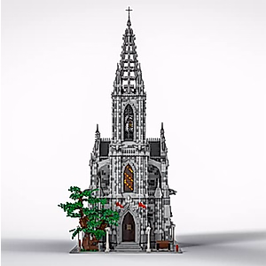 Castle Building Blocks MOC-29962 Cathedral, MOC - Modular Cathedral Building Blocks Set, Building Blocks Set for The Advanced Builder and Adults Compatible with L-e-g-o (21755PCS)