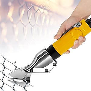 NEWTRY Pneumatic Scissors, Air Industrial Shears, Heavy Duty Metal Cutter Cutting Tool, for Metal Sheet Diamond Mesh Iron Stainless Steel Plate (upgrade B Larger Cutter Head)