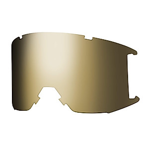 Smith Squad Replacement Goggle Lens (ChromaPop Sun Black Gold Mirror, One Size)
