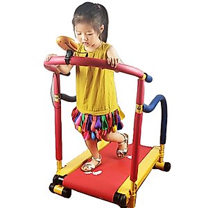WSCQ Kids Treadmill Silent Small Treadmills for Home Manual Treadmill Mechanical Running Home Children's Fun Fitness Equipment, Suitable for Children Aged 5-12