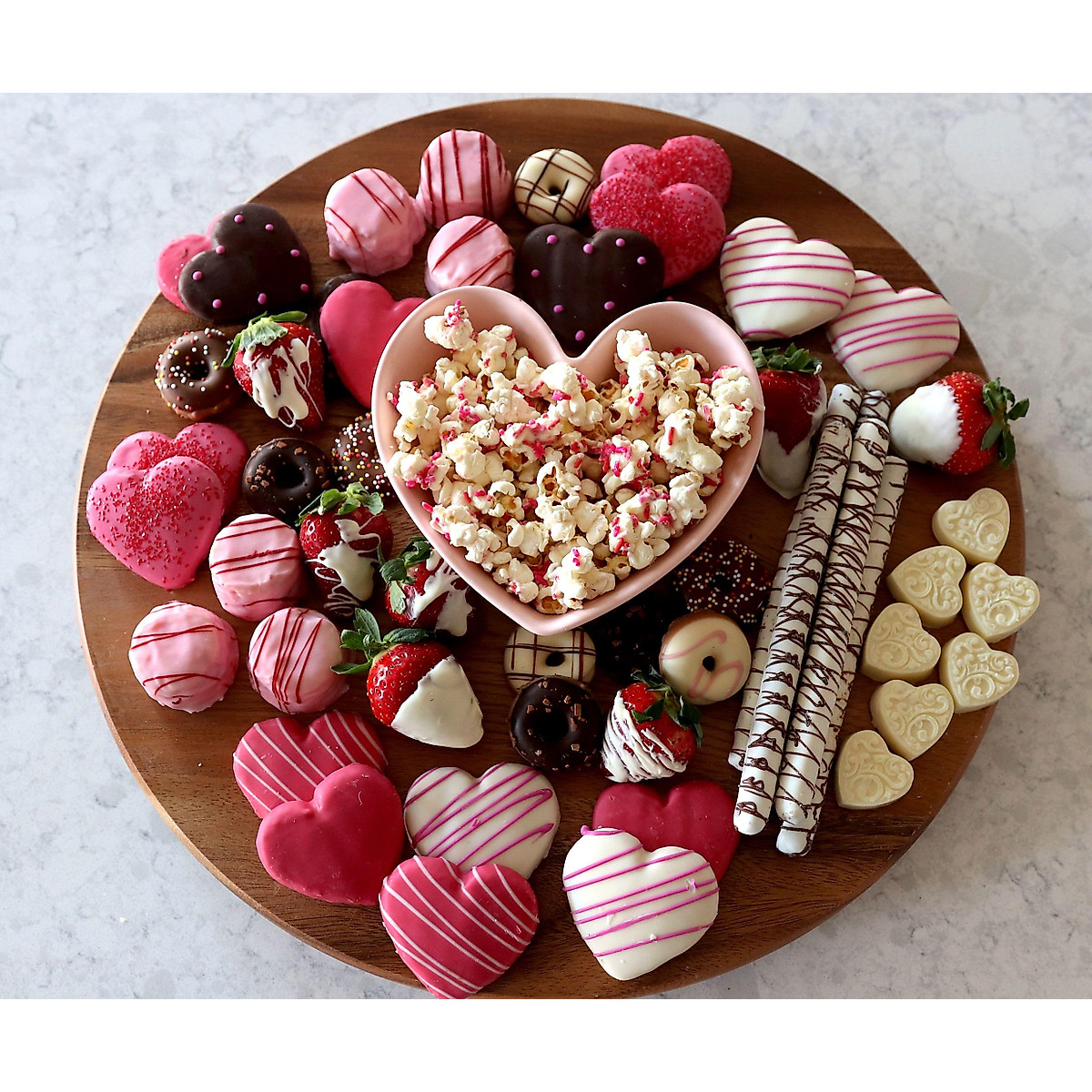 Lipper International Acacia Wood 18-Inch Lazy Susan Kitchen Turntable