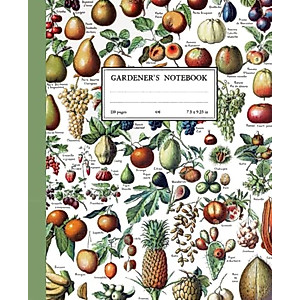 Gardener's Notebook: Lined and Grid Journal, Classic 7.5 x 9.25 size, 110 pages, softcover. Dozens of colorful fruit species with three types of internal pages. Great gift for gardeners.