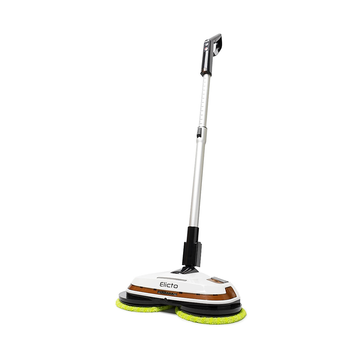 ELICTO ES530 - Electronic Dual Spin Mop and Polisher - Water Spray - Adjustable Height - LED - Reusable Microfiber Pads - All Hard Surfaces - New IMPROVEMENTS 2022