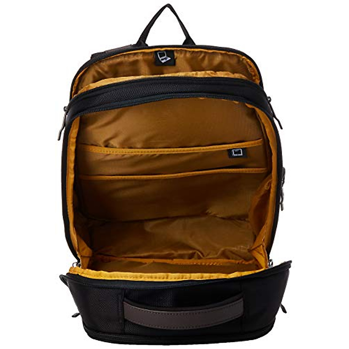 Samsonite Kombi Business Backpack, Black/Brown, 16.25 x 10.5 x 5-Inch