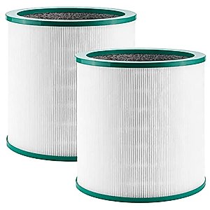 Improvedhand Air Purifier Filter Replacement for Dyson TP01 TP02 TP03 BP01, Compatible with Dyson Pure Cool Link Tower Air Purifier, HEPA 360° Glass Air Purifier Filter,Compare to 968126-03,Pack of 2