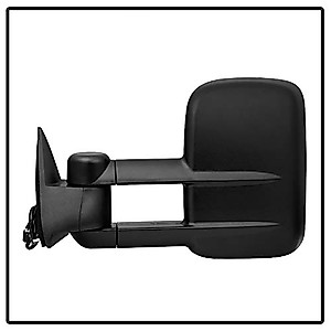 Acanii - Telescope Dual Arm Mount Towing Power Non Heat Side Mirrors Driver+Passenger For 88-98 Chevy/GMC C/K 1500 2500