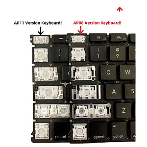 Replacement AP11 Versions US Keyboard Keycaps Keys,Full Set of US Replacement Keycaps QWERTY for MacBook Pro 13" / 15" A1425 A1502 A1398 2012-2015 Year for MacBook Air 13" A1369/A1466 2011-2017 Year
