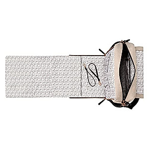 Petunia Pickle Bottom Boxy Backpack, Diaper Bag, Stylish Baby Bag, Spacious Backpack, On-The-Go Moms, Sand/Black