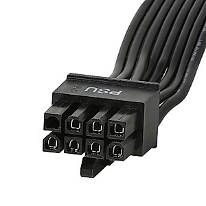 Certusfun PCIE Cable for Corsair, 65CM 8 Pin to Dual 6+2 Pin PCIE Power Cable for Thermaltake, Male to Male GPU Cable for ARESGAME Modular Power Supply (65cm+15cm)