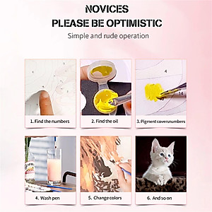 CleverFine Custom Paint by Numbers from Photo,Personalized Paint by Numbers Your Own Photo for Adults (12"×16"/30cm×40cm no Frame)